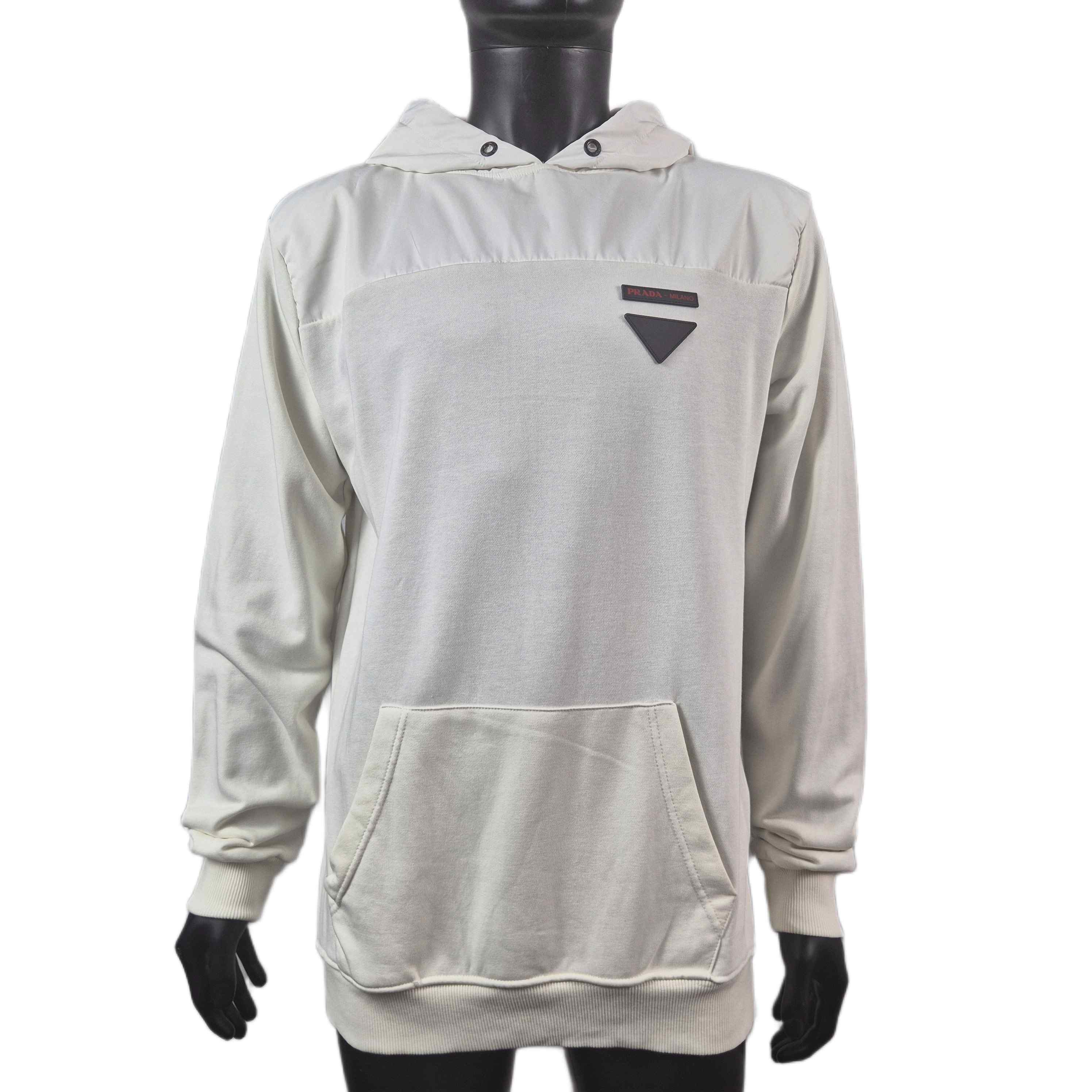 Hanorac Prada - 2XL - Alb - Bărbați - Hanorac - Misstik